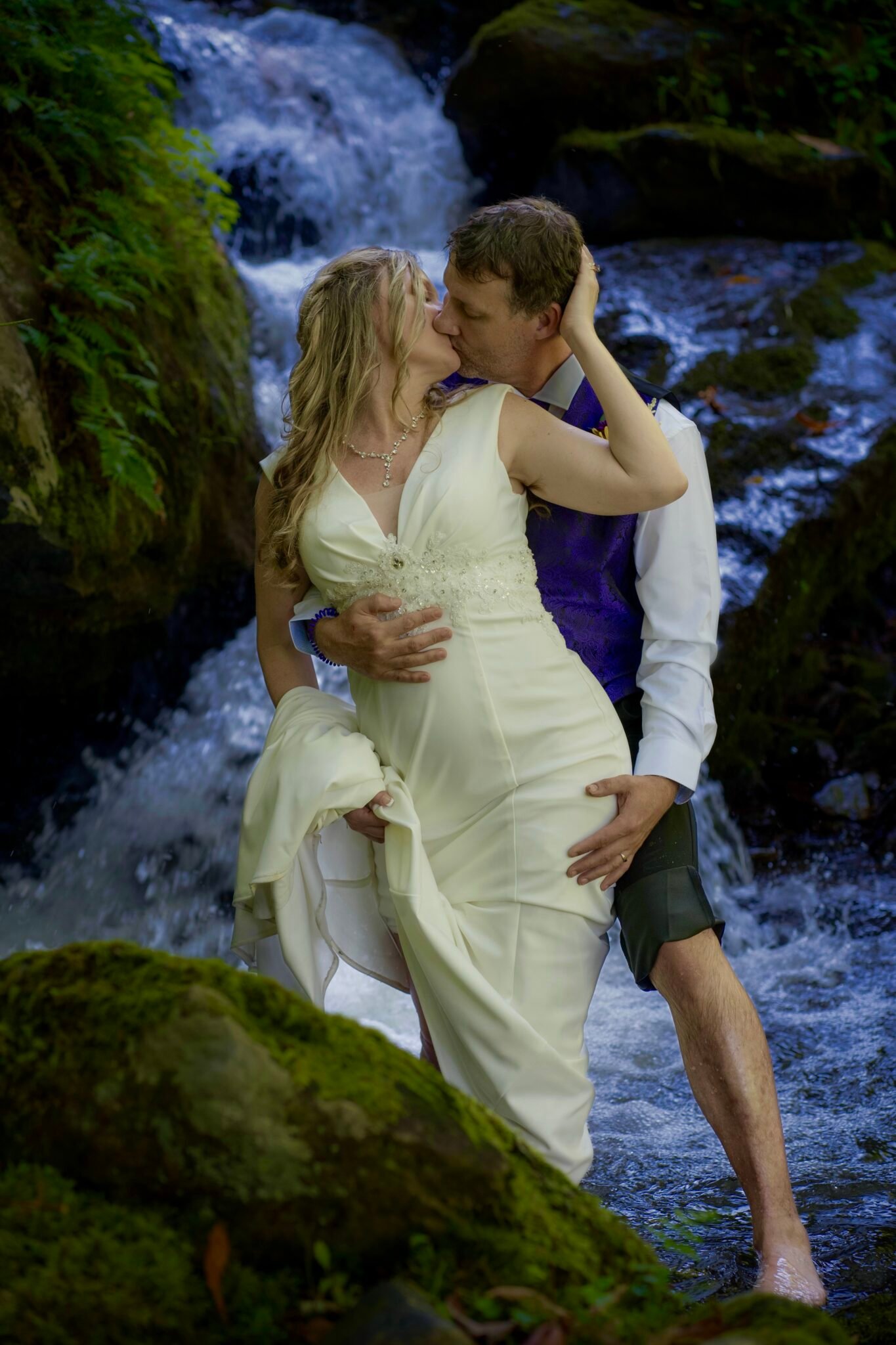 Waterfall Weddings: An Intimate Waterfall Wedding Venue in NC